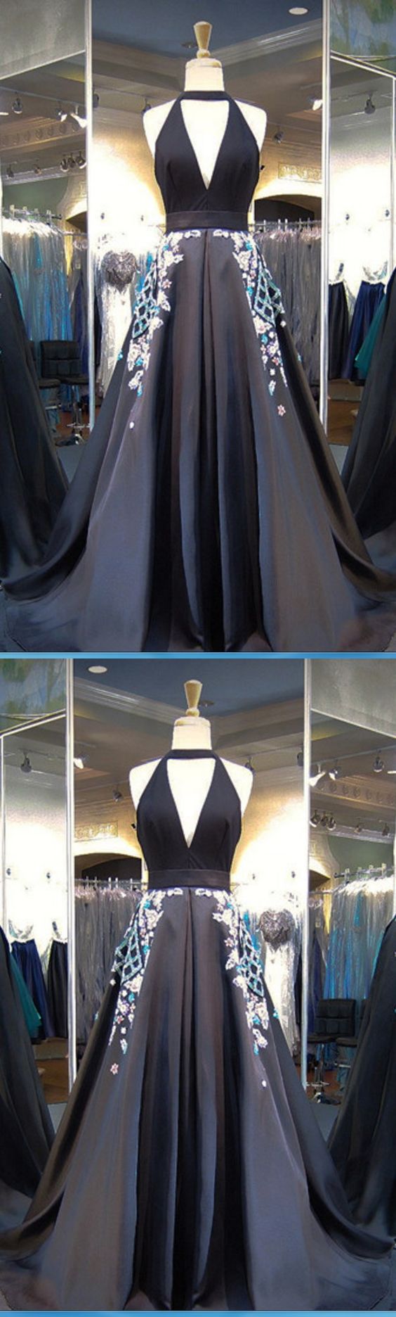 Backless Prom Dress,halter Prom Dress,a Line Prom Dress,fashion Prom ...